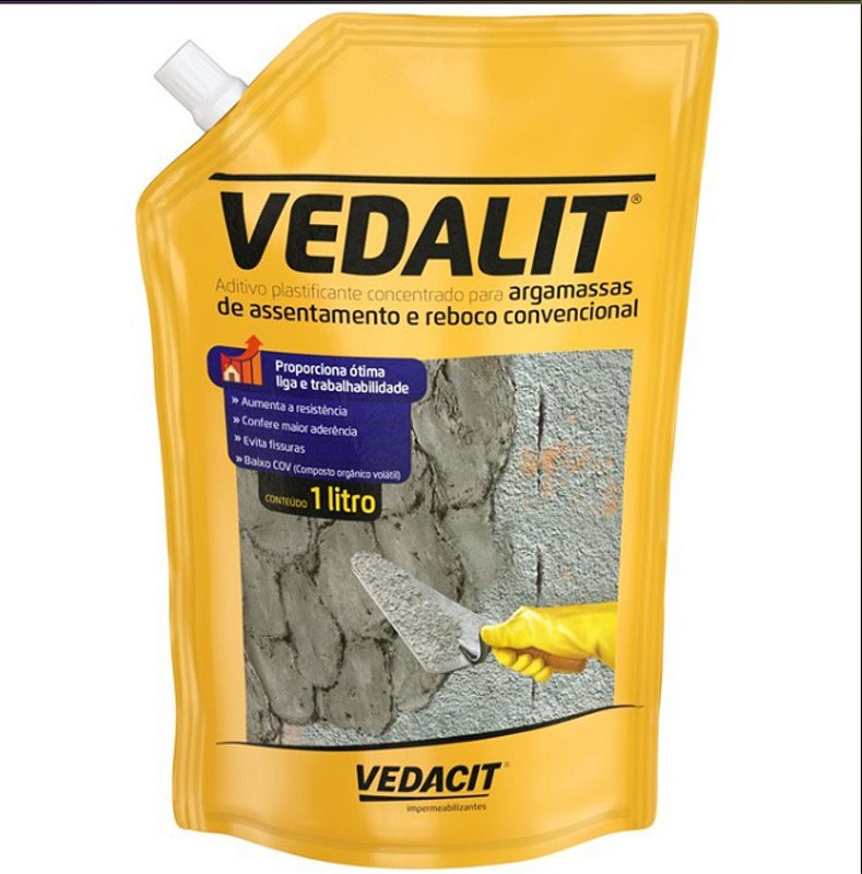 Vedalit Aditivo Plastificante 900ml Vedacit - REDE