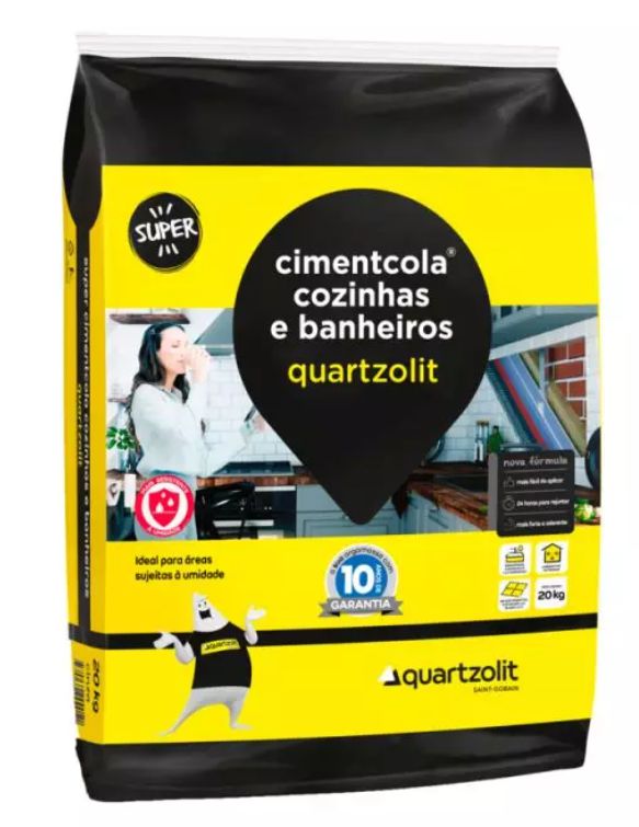 Argamassa AC1 Cozinhas e Banheiros 20kg Quartzolit - REDE