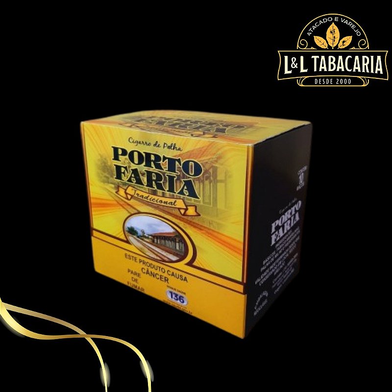 PALHEIRO PORTO FARIA CAIXA C/10 MAÇOS | 20 PALHEIROS - Distribuidora LL
