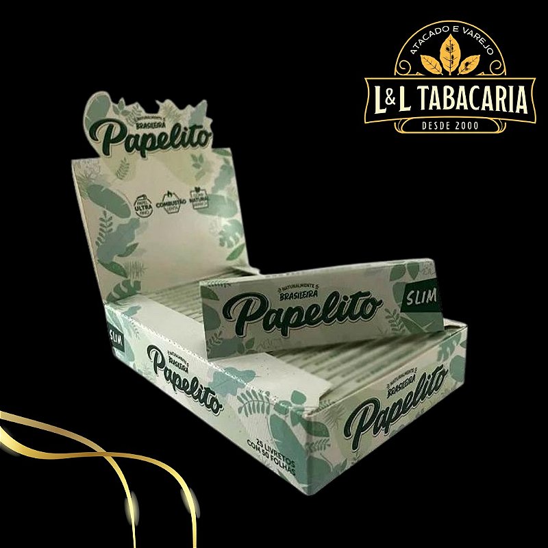 PAPELITO MINI SIZE SLIM CAIXA C/25 - Distribuidora LL