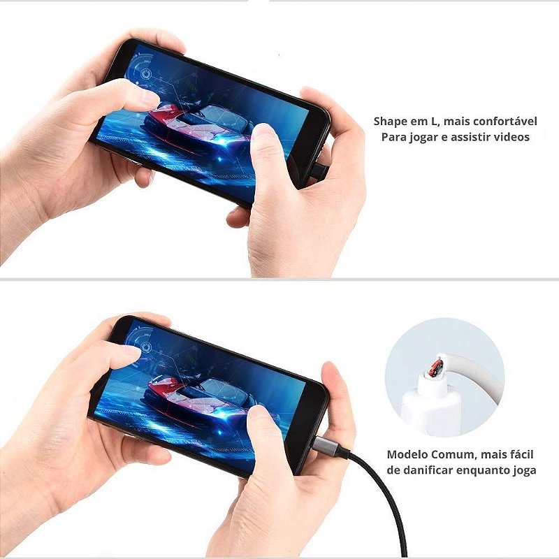 Cabo Gamer USB - Lightning - Cellution Eletronics