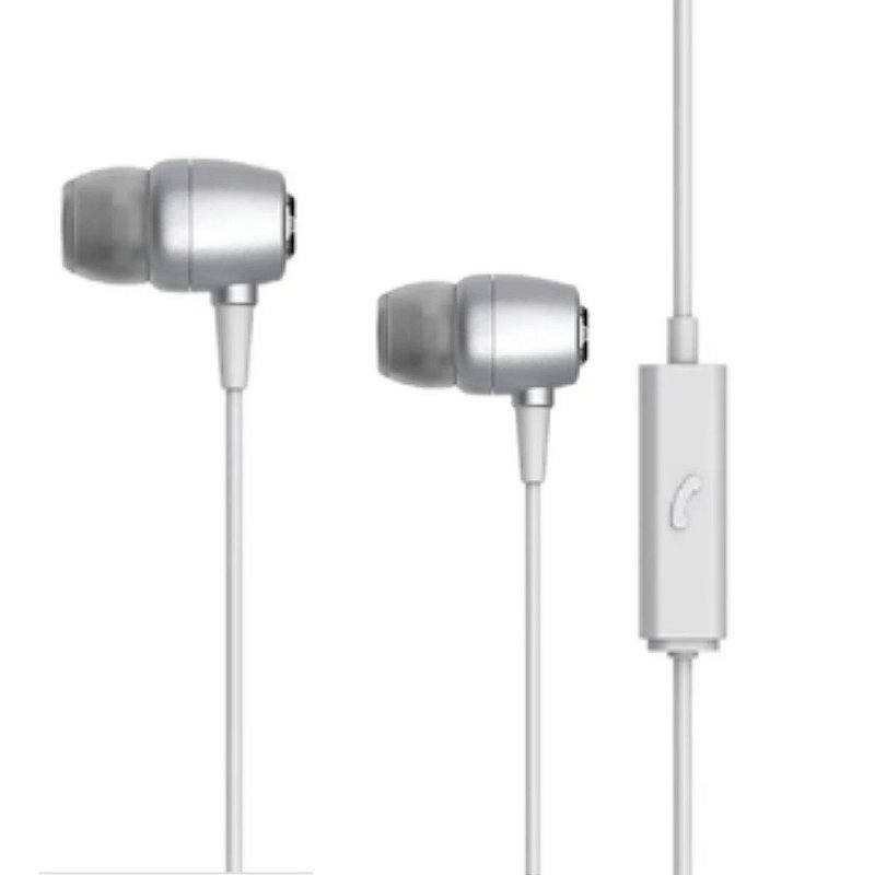 Fone P2 Metal Premium Branco - Cellution Eletronics