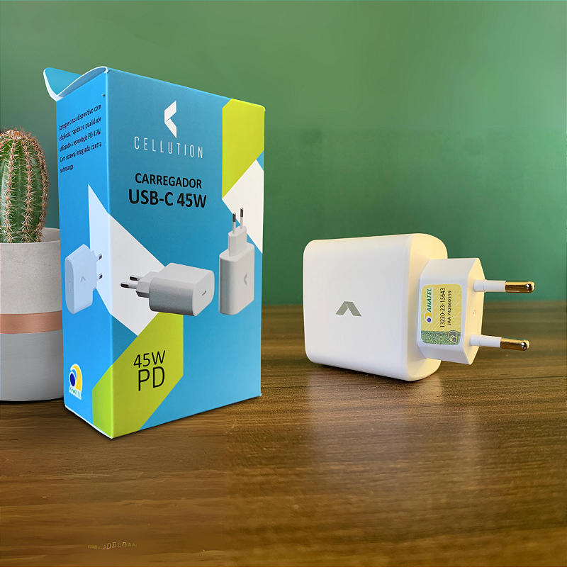 Carregador PD 45W - Cellution Eletronics