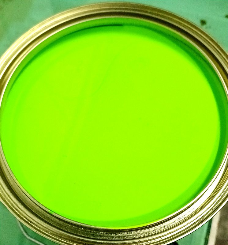 Tinta Fluorescente Néon/Luminosa/Fluor Poliéster Verde Efeito Marca ...