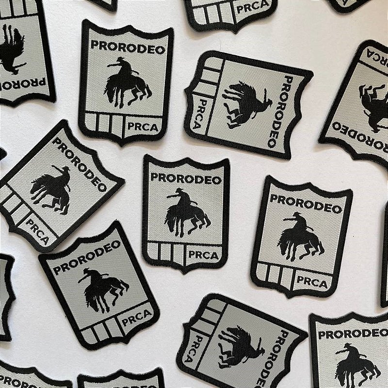 Adesivo Para Chapéu (Patch) PRCA WHITE - Texas Indian