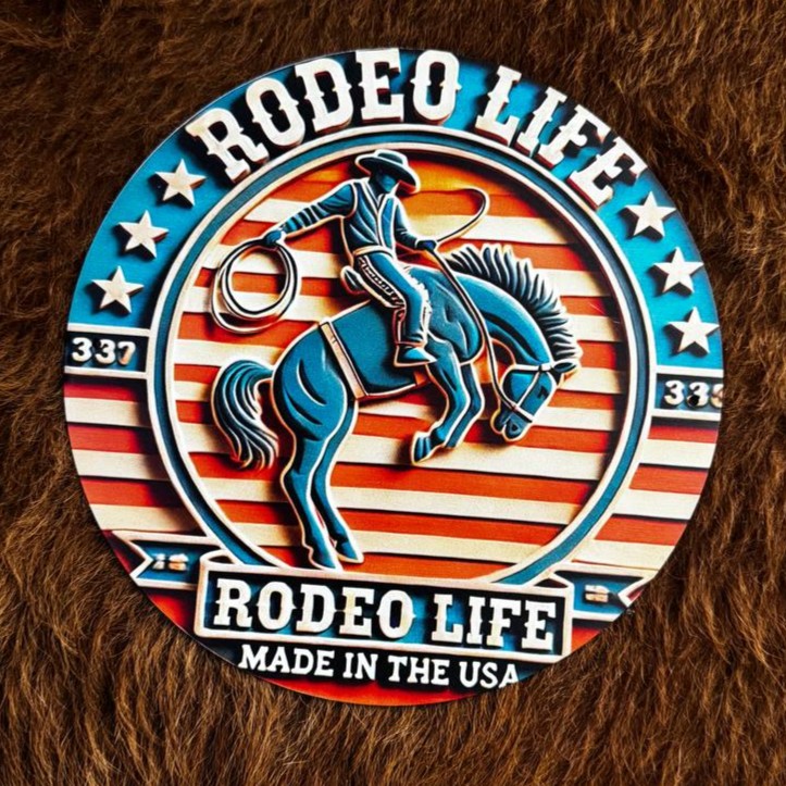 Placa Decorativa 070 Rodeo Life - Texas Indian