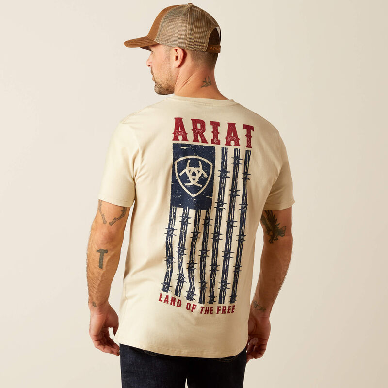 Camiseta Ariat Barbed Flag 10054001 - Texas Indian