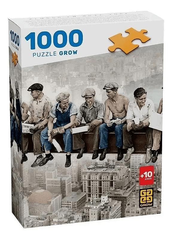 Puzzle Grow 1000 Peças - Almoço Em Nova York - Texas Indian