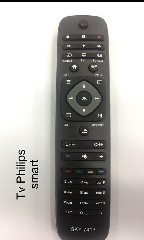 Controle Tv Philips smart - MEGA Brasil eletrônicos
