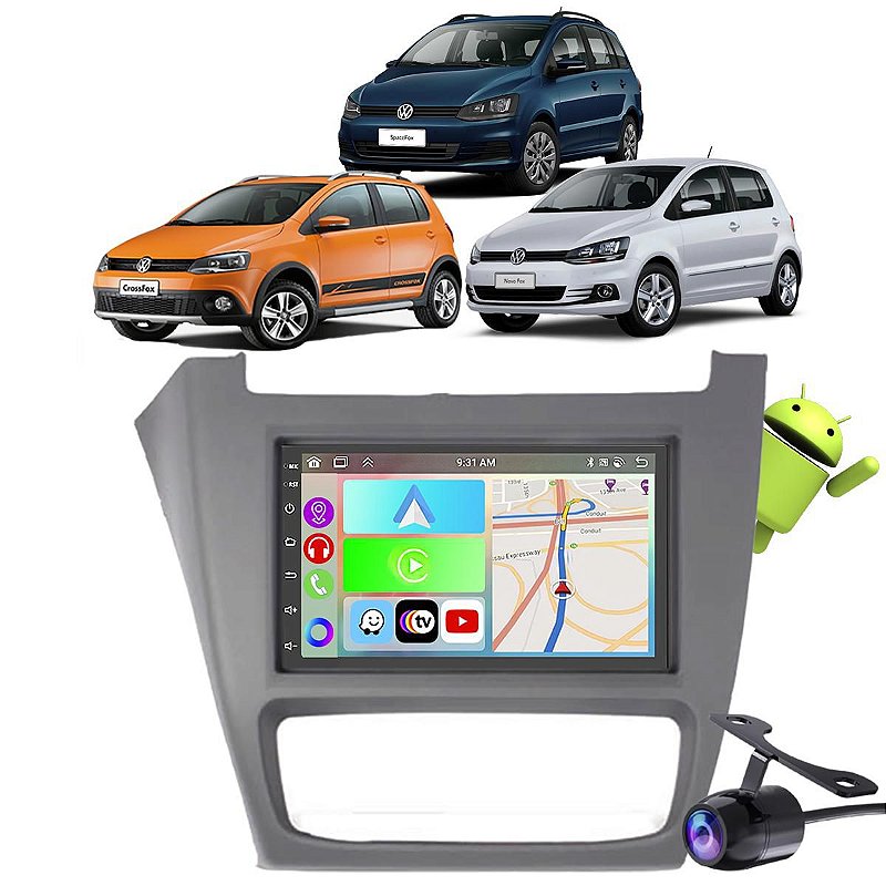 Kit Multimídia Fox SpaceFox CrossFox 2014-2022 7'' Android CarPlay GPS ...