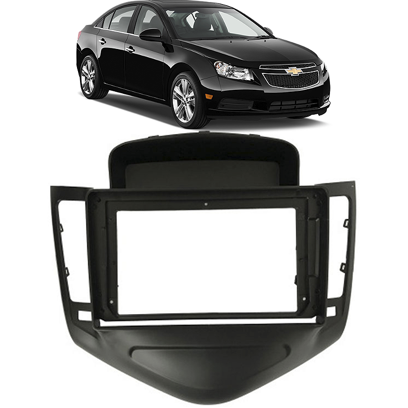 Moldura Painel 9 Polegadas Chevrolet Cruze 2011-2016 para Multimídia - Ecarshop