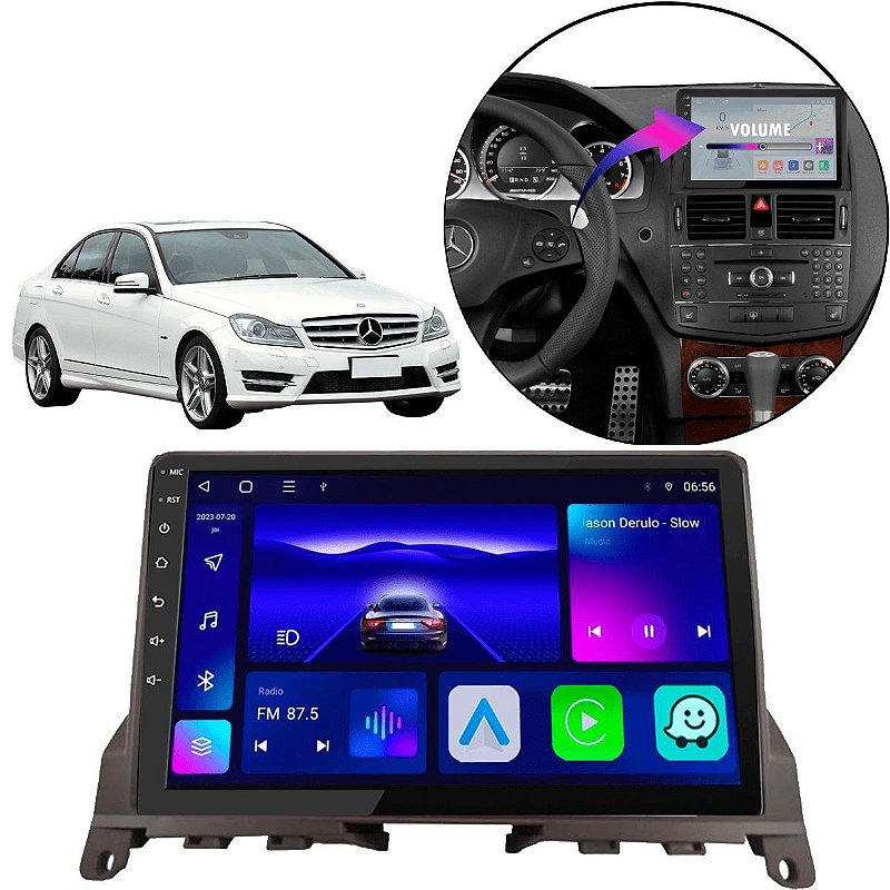 KIT MULTIMIDIA OCTA-CORE 9" CLASSE C 08/11 CARPLAY - Ecarshop