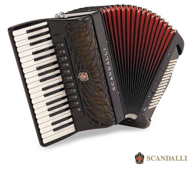 Acordeon Scandalli 96 Baixos Air I Preta - Super Sonora - Super Sonora ...