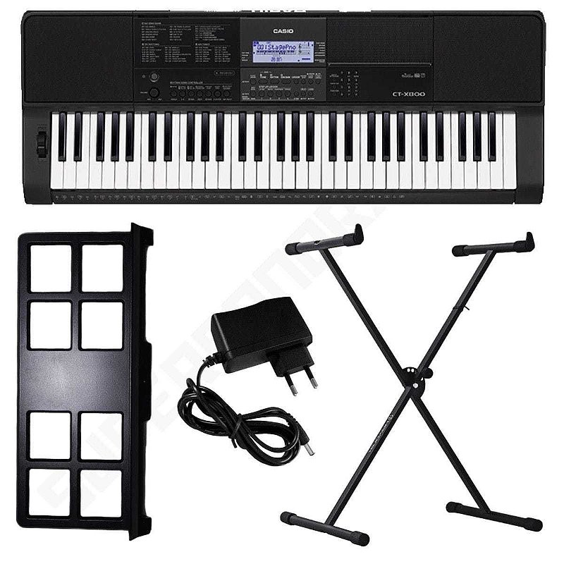 Teclado Musical Casio CTX800 Kit Suportes - Super Sonora - Super Sonora ...