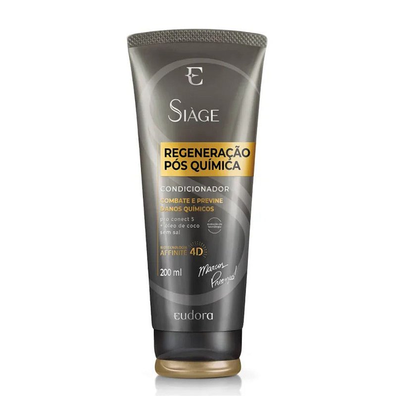 SIÀGE CONDICIONADOR REGENERAÇÃO PÓS-QUÍMICA 200ML EUDORA - Belezar