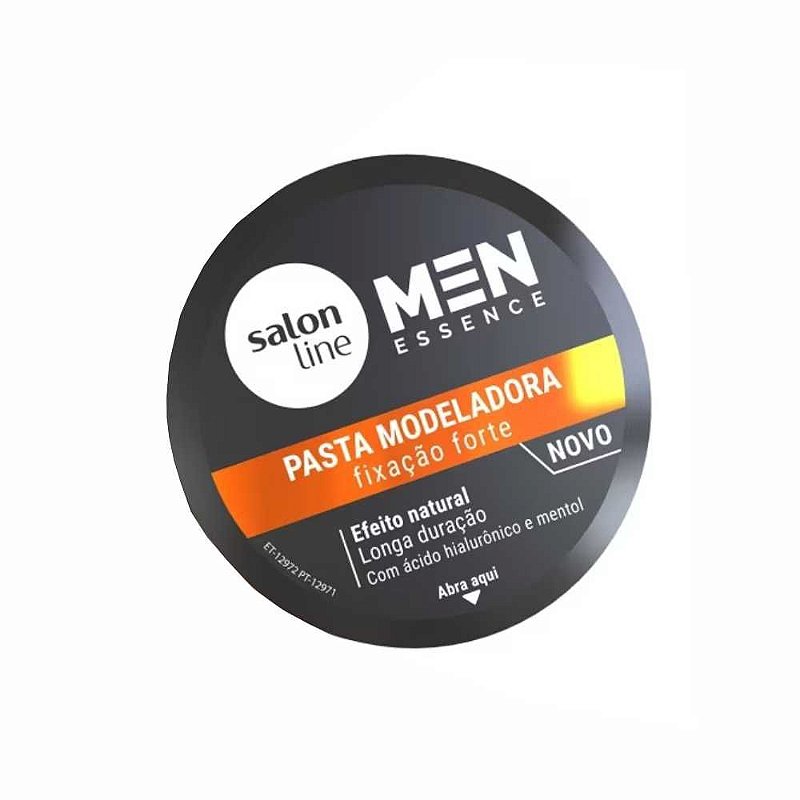 PASTA MODELADORA MEN ESSENCE FIXAÇÃO FORTE 60G 32245 SALON LINE - Belezar