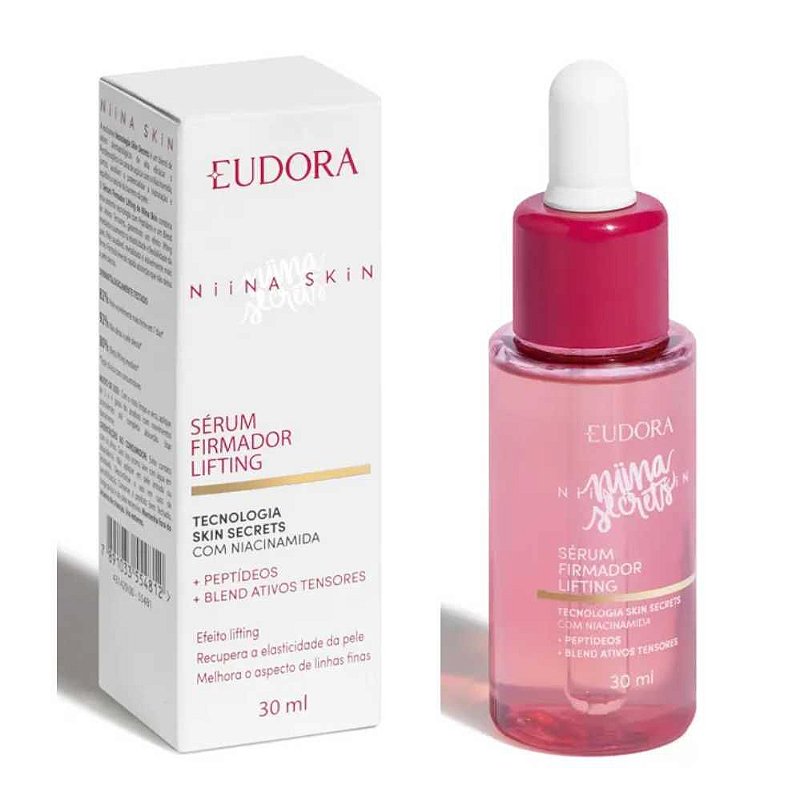 SÉRUM FACIAL FIRMADOR LIFTING NIINA SECRETS 30ML EUDORA - Belezar