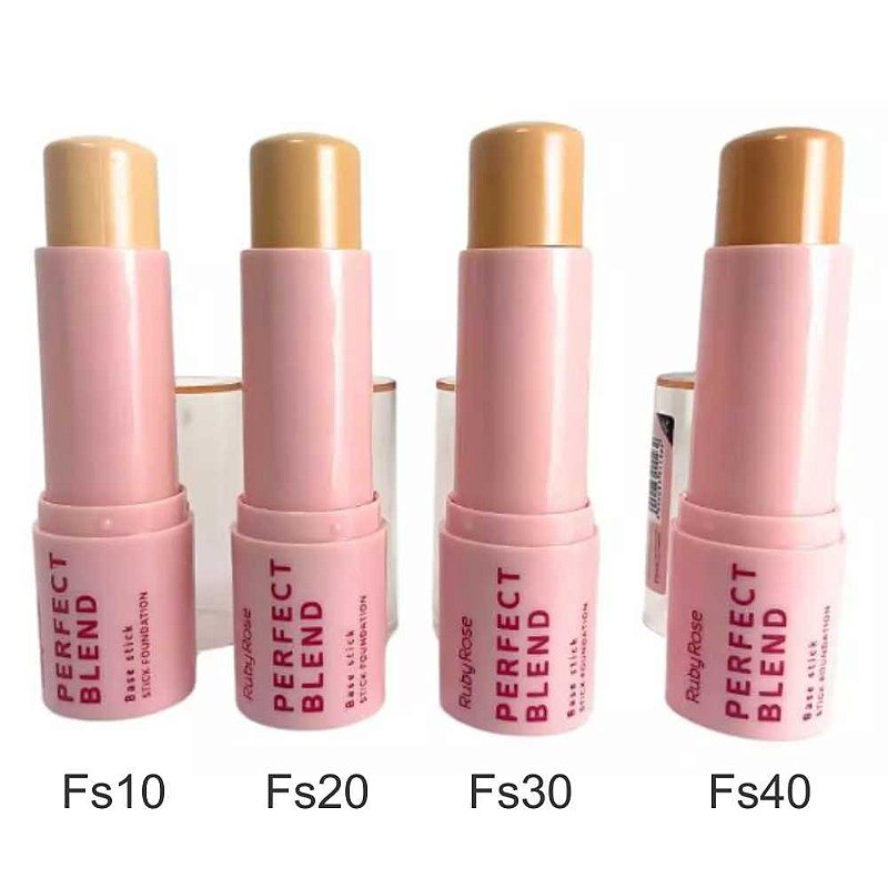 BASE STICK PERFECT BLEND FS40 HB-M300-4 RUBY ROSE - Belezar