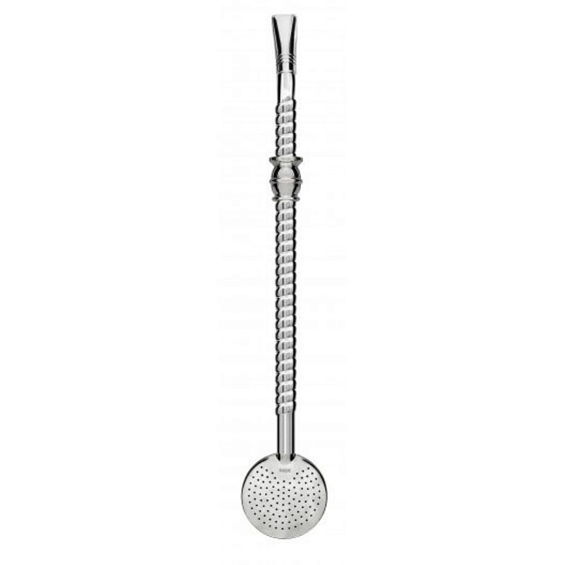 Bomba Mate Aço Inox 25cm c/ Rosca - B16 - Carina Joias
