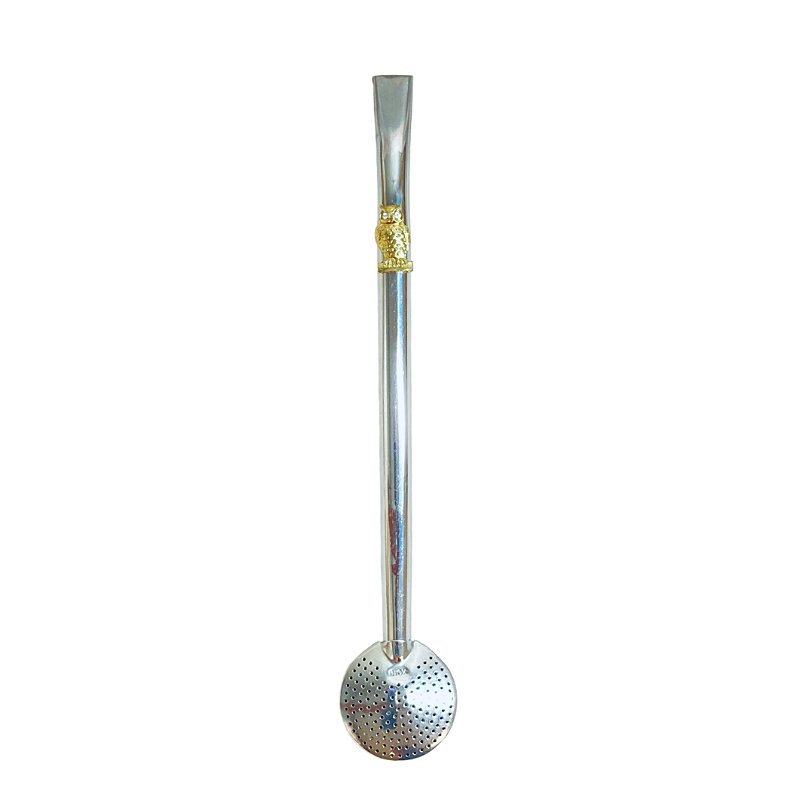 Bomba Mate Aço Inox 22cm - B37 - Carina Joias
