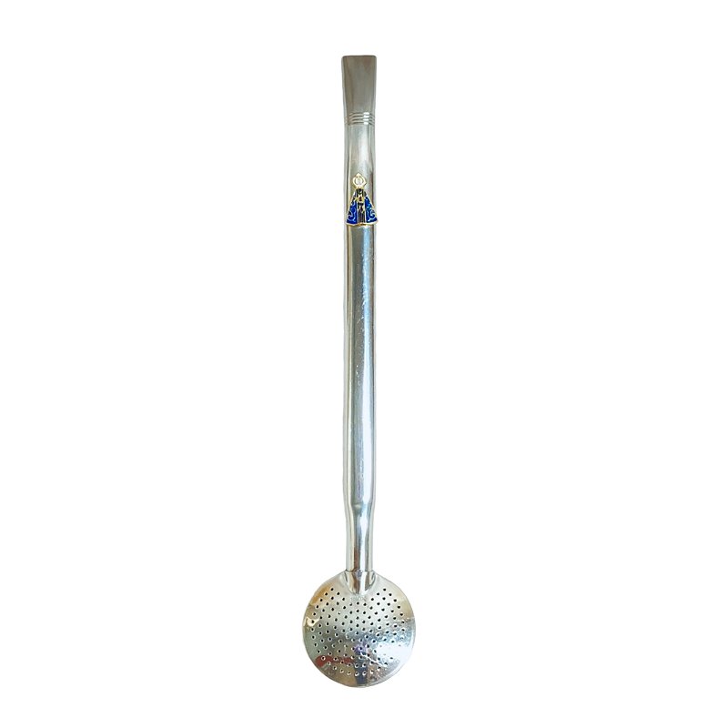 Bomba Mate Aço Inox 23cm - B53 - Carina Joias