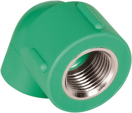 Joelho 90° Fêmea/Fêmea com Inserto Metálico PPR Amanco - TUBO CENTRO