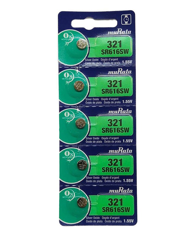 BATERIA MURATA 321 SR616 - Acessórios e Produtos para Relojoaria