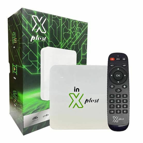 IN X PLUS BOX 4K Prime 100% Original Nova versão V4 mais de 800 Canais Lacrado 100% Configurado ...