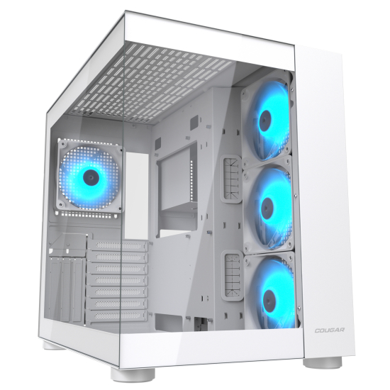 Gabinete Gamer Cougar FV 150 RGB - White - Fantasy Gaming