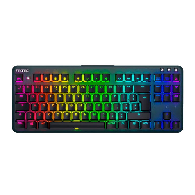 Teclado Mecanico Gamer Fnatic Mini Streak Silent Edition, RGB, Switch ...