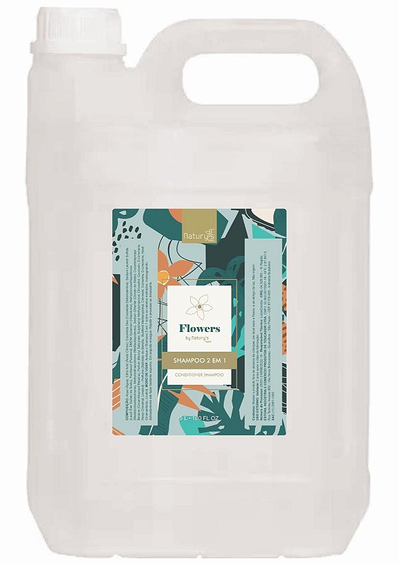 Shampoo 2 Em 1 Flowers Naturys Galão 5 litros - Master Hotelaria