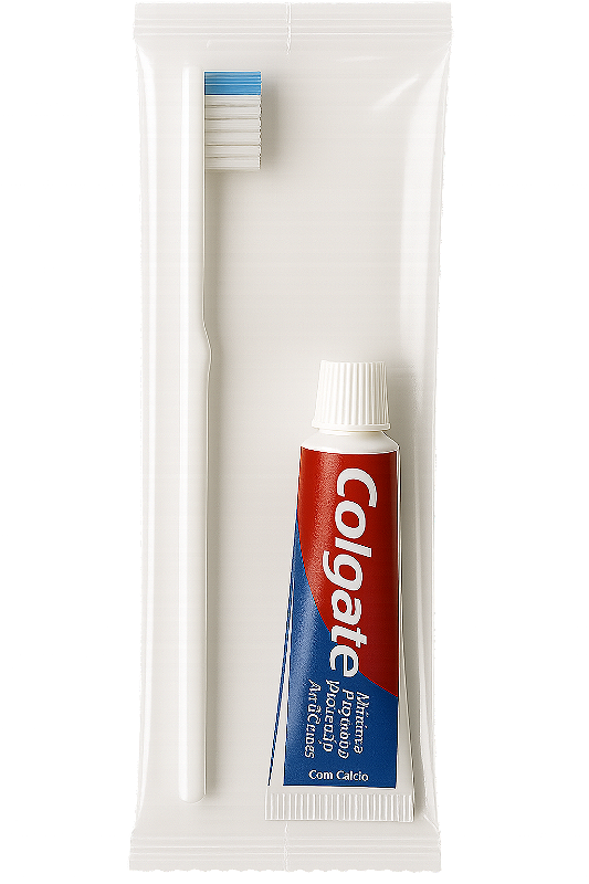 Kit Escova de Dente com Creme Dental Colgate 30g - Master Hotelaria