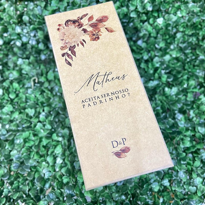 Caixa Chandon Personalizada casamento convite padrinhos - Decoraí ...
