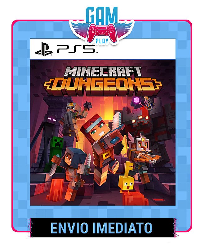 Minecraft Dungeons - Playstation 5 - Edição Padrão - Midia Digital ...