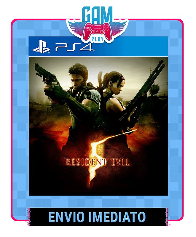 RESIDENT EVIL 5 - Playstation 4 - Edição Padrão - Midia Digital - GamPlay