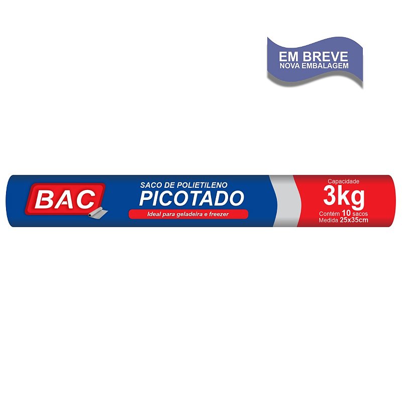 Picotado de 3kg c/ 10 Sacos - BAC Alumínio