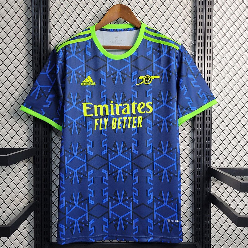 Nova Camisa Arsenal Azul Edição Especial Torcedor Masculina 2023 / 202 ...