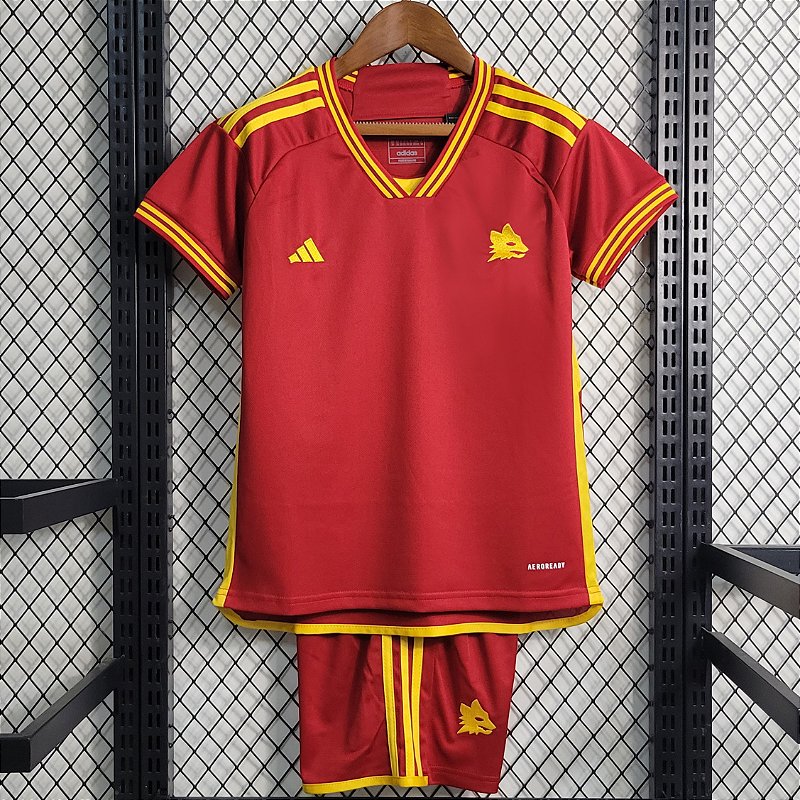 Kit Infantil Roma 1 Camisa e Short 2023 / 2024 - 021 Sport | Camisas de ...