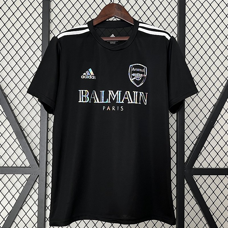 Camisa Casual Arsenal Balmain Preta - 021 Sport | Camisas de Time com ...