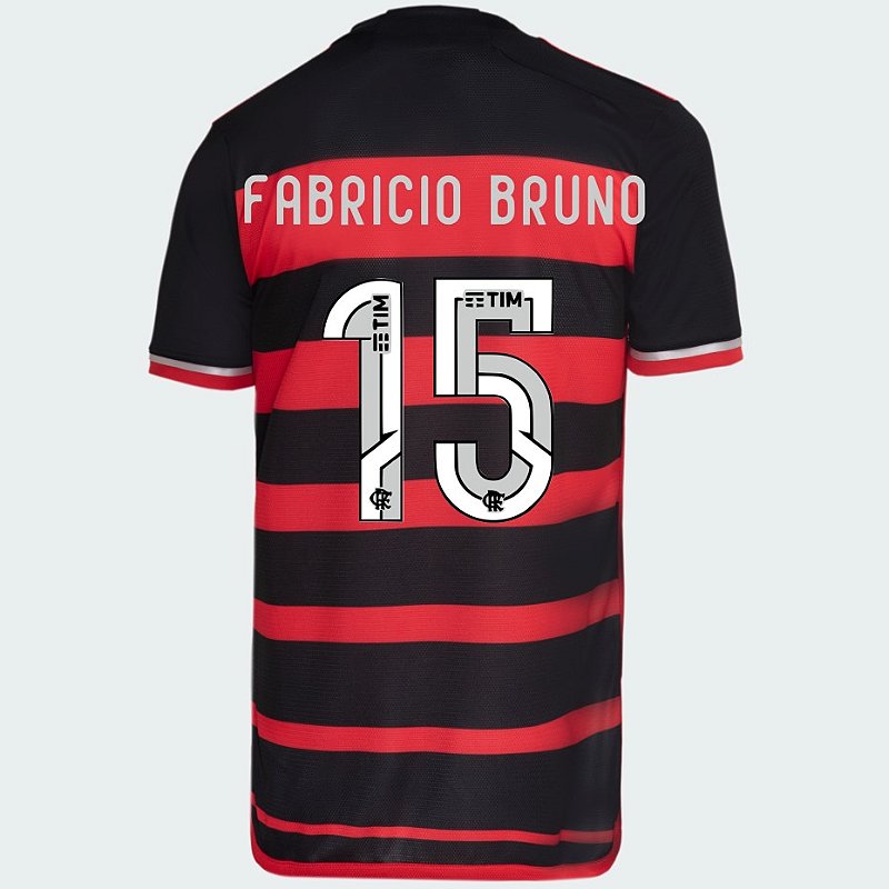 Nova Camisa Flamengo 1 Fabricio B. 15 Torcedor 2024 / 2025 - 021 Sport ...