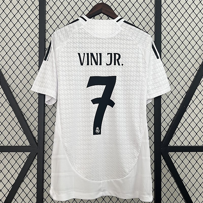 Nova Camisa Real Madrid 1 Vini Jr. 7 Torcedor 2024 / 2025 - 021 Sport | Camisas de Time com 12% ...