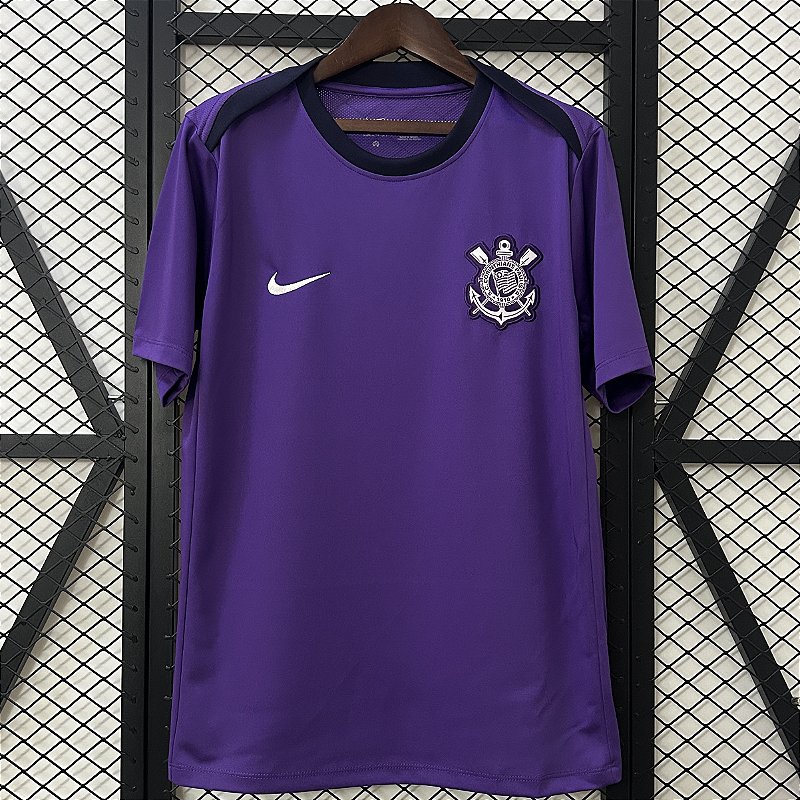 Nova Camisa Corinthians Treino Roxa Torcedor Masculina 2025 / 2026 ...