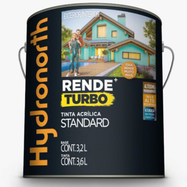 Tinta Standart Rende Mais Turbo 3,6 Litros Cromio Hydronorth - Kem ...