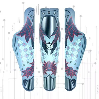 Capa 3D para Prótese Bilateral - Modelo Force em Cinza Print Dreams ...