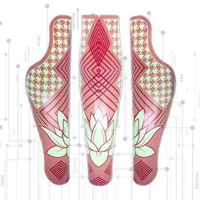 Capa 3D para Prótese Bilateral - Modelo Majestiky em Rosa Print Dreams ...