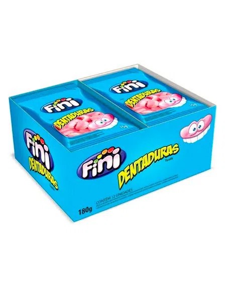 Dentaduras Fini 15g - 12 unidades - Alegra Festa - Artigos para Festas