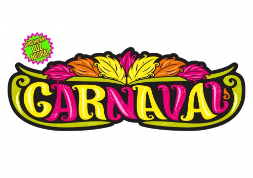 Painel Faixa Gigante Escrita Carnaval Neon – 1,37m x 43,5cm - Alegra ...