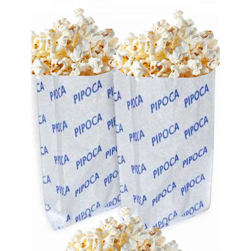 Saco Papel Pipoca 7,5cm X 14cm - 50 Unidades - Alegra Festa - Artigos ...