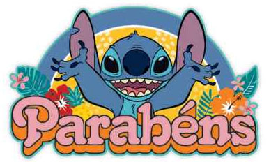 Painel Decorativo de E.V.A Festa Stitch - 55x35cm - Alegra Festa ...