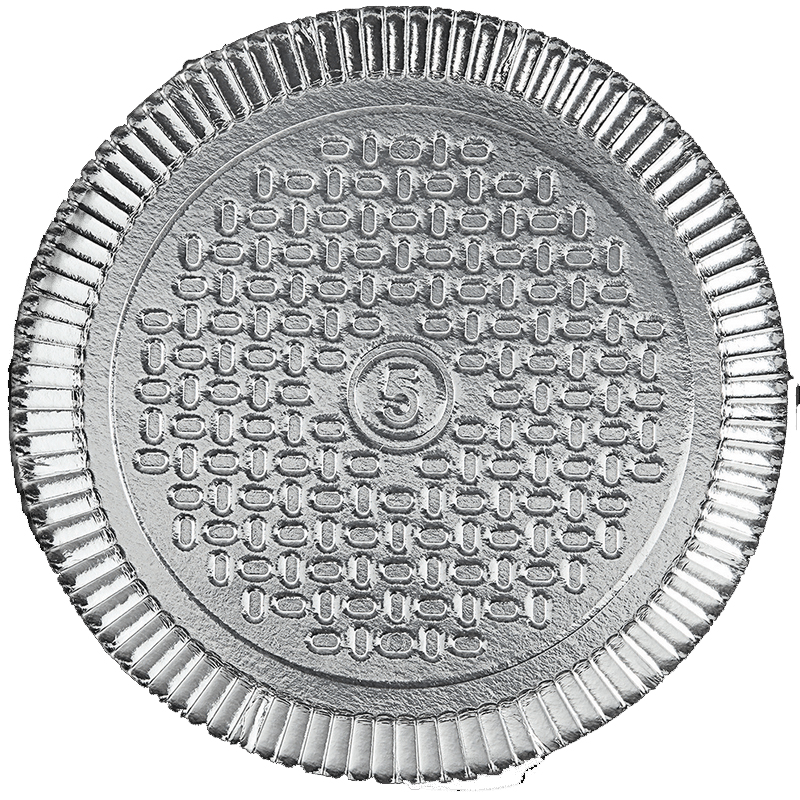 Prato Laminado Prata P2 - 18 cm - Alegra Festa - Artigos para Festas